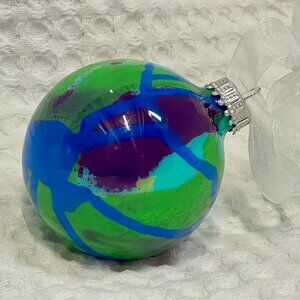 Mazz | Holiday | Hand Painted Glass Art Ornament 57 | Poshmark